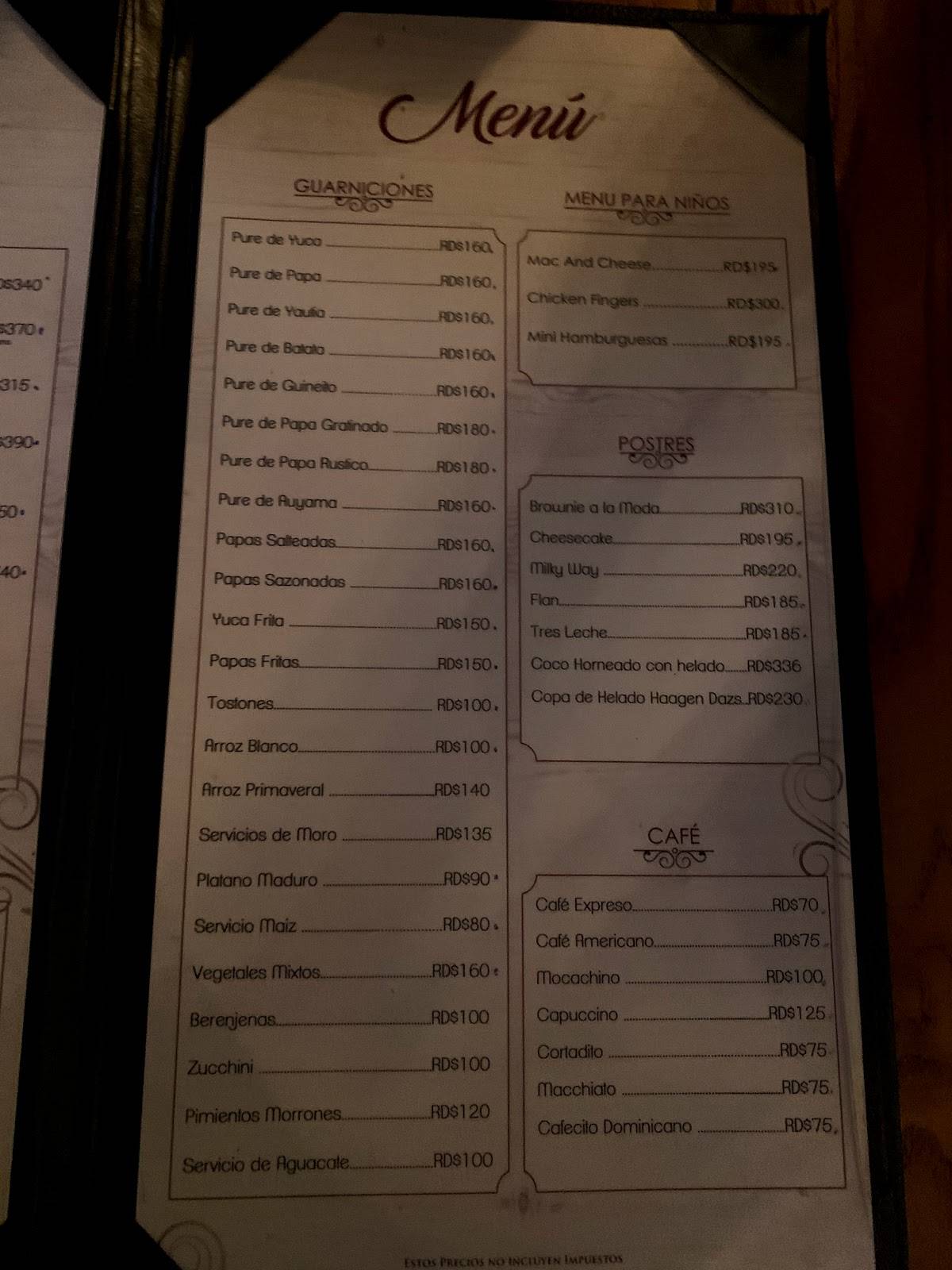 Menu at Carnes By Dial restaurant, Santo Domingo Este, F4QJ+85Q