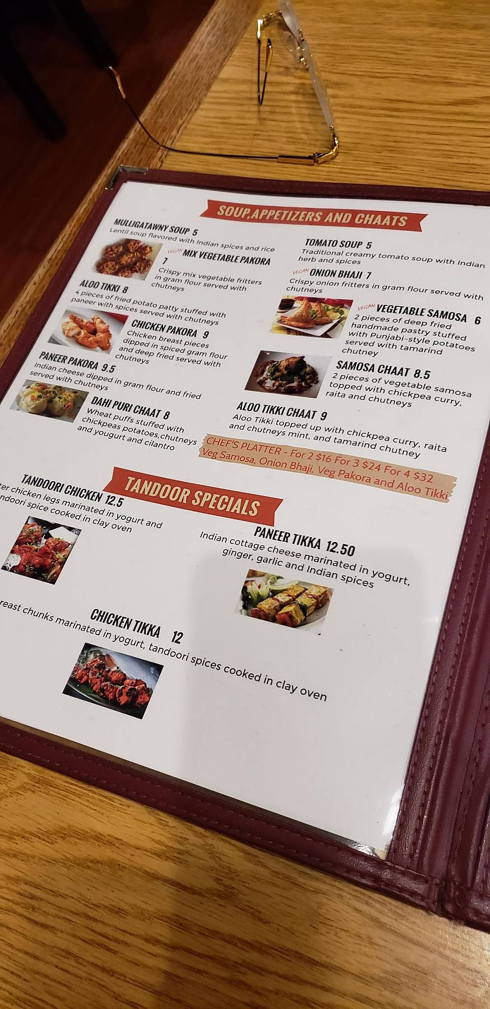 Menu at Signature Indian Cuisine restaurant, Whitby, Dundas St E #1A