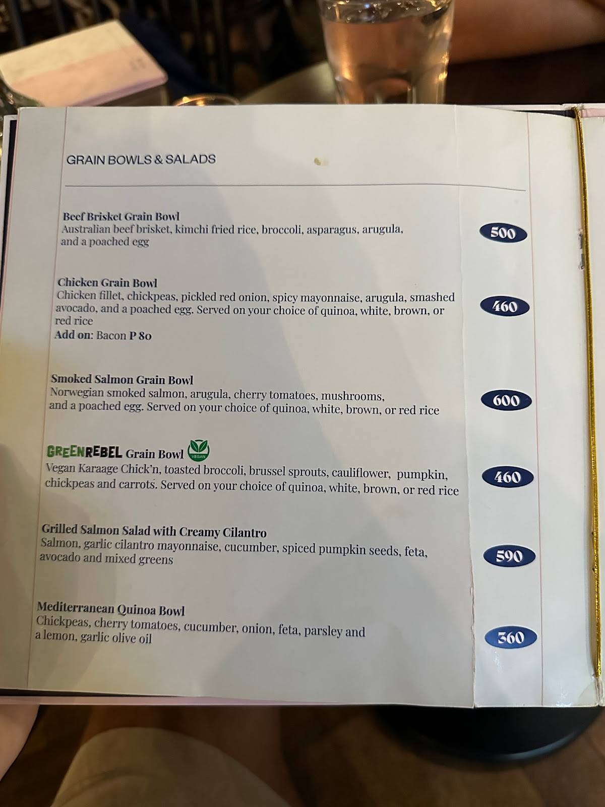 Menu at St. Louis restaurant, Taguig, Unit 104-A