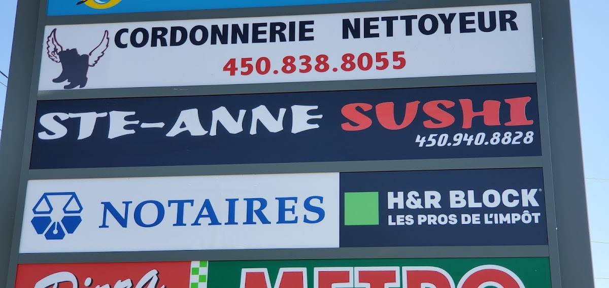 Menu au Ste-Anne Sushi restaurant, Sainte-Anne-des-Plaines