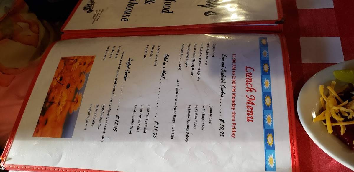 Menu at Landry's Cajun, Seafood & Steakhouse, New Iberia