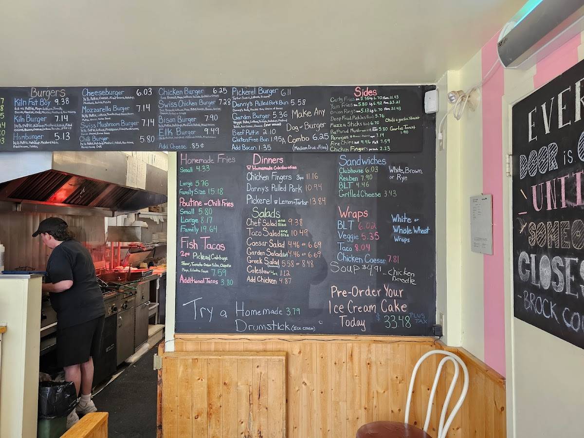 Menu at The Kiln Drive-In BBQ, Stonewall