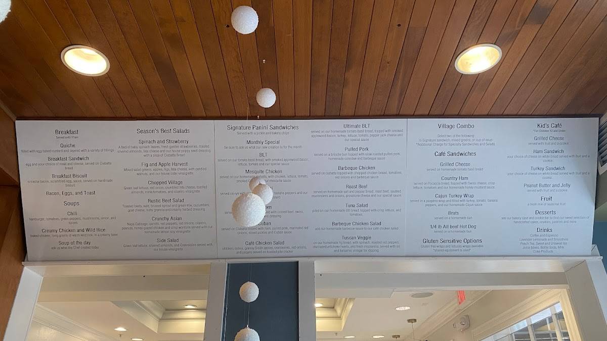 Menu at Sugar Leaf Bakery, Cafe & Espresso, Branson, W 76 Country Blvd