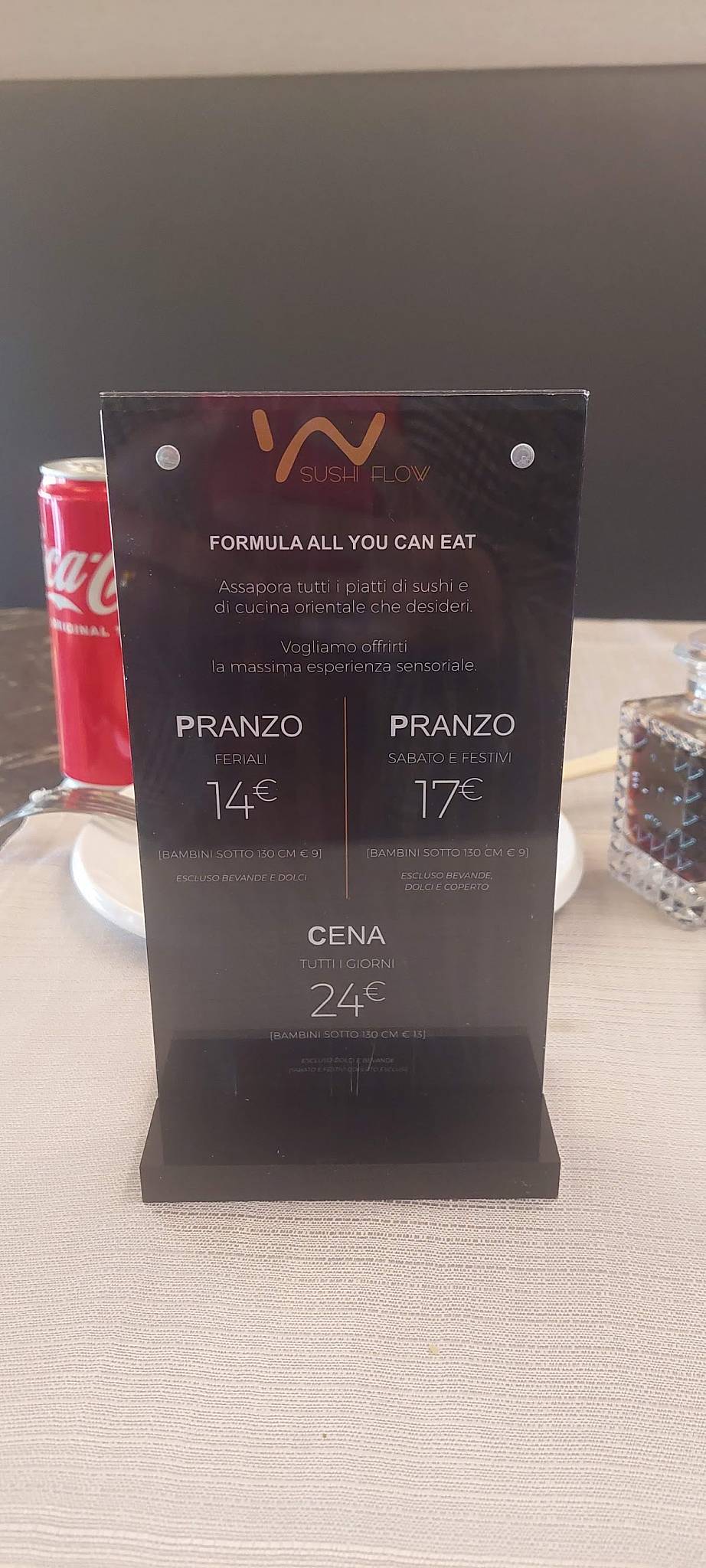 Menu da Sushi Flow ristorante, Medolago