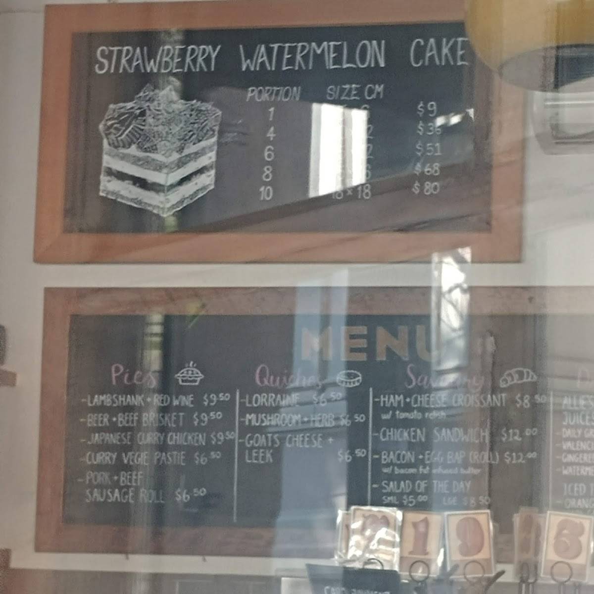 Menu at Black Star Pastry Newtown restaurant, Newtown, 1/325 King St