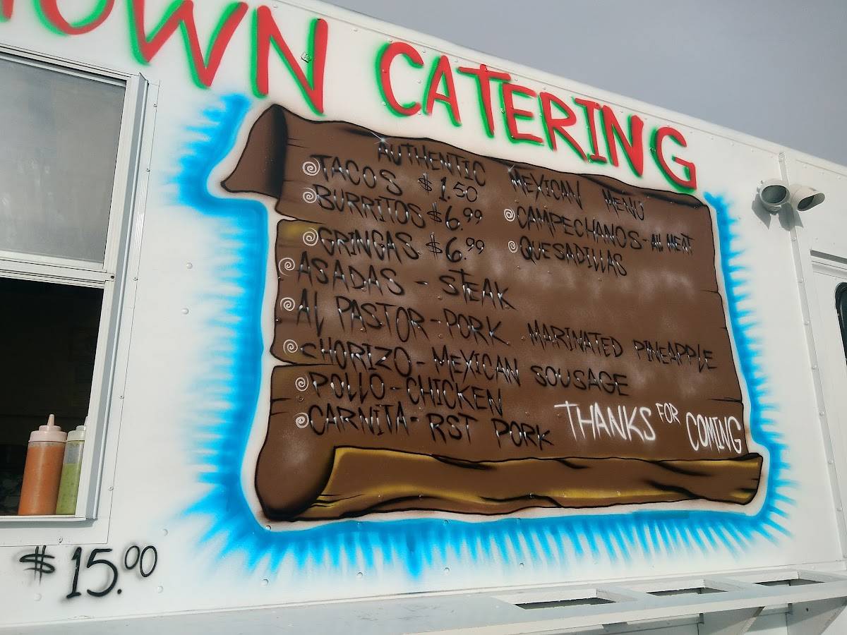 Menu at Taco Town catering & taquizas truck restaurant, Allentown