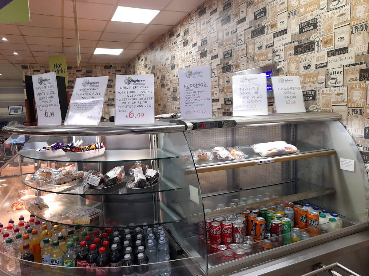 Menu at Taylor's Cafe, Darlington