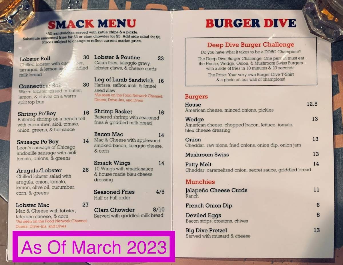 Menu at The 1029 Bar, Minneapolis, Marshall St NE