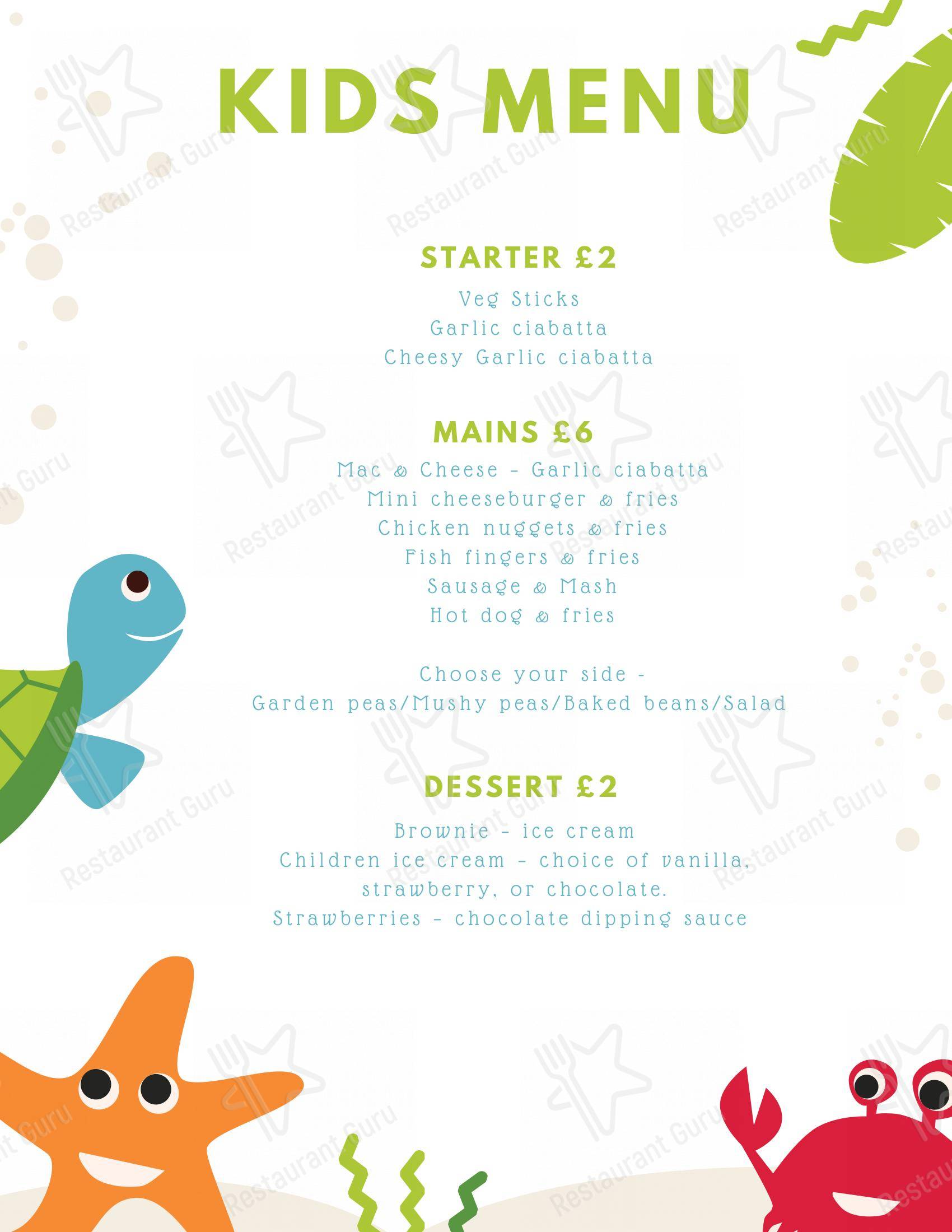 Menu at The Eccleston Arms pub & bar, St Helens