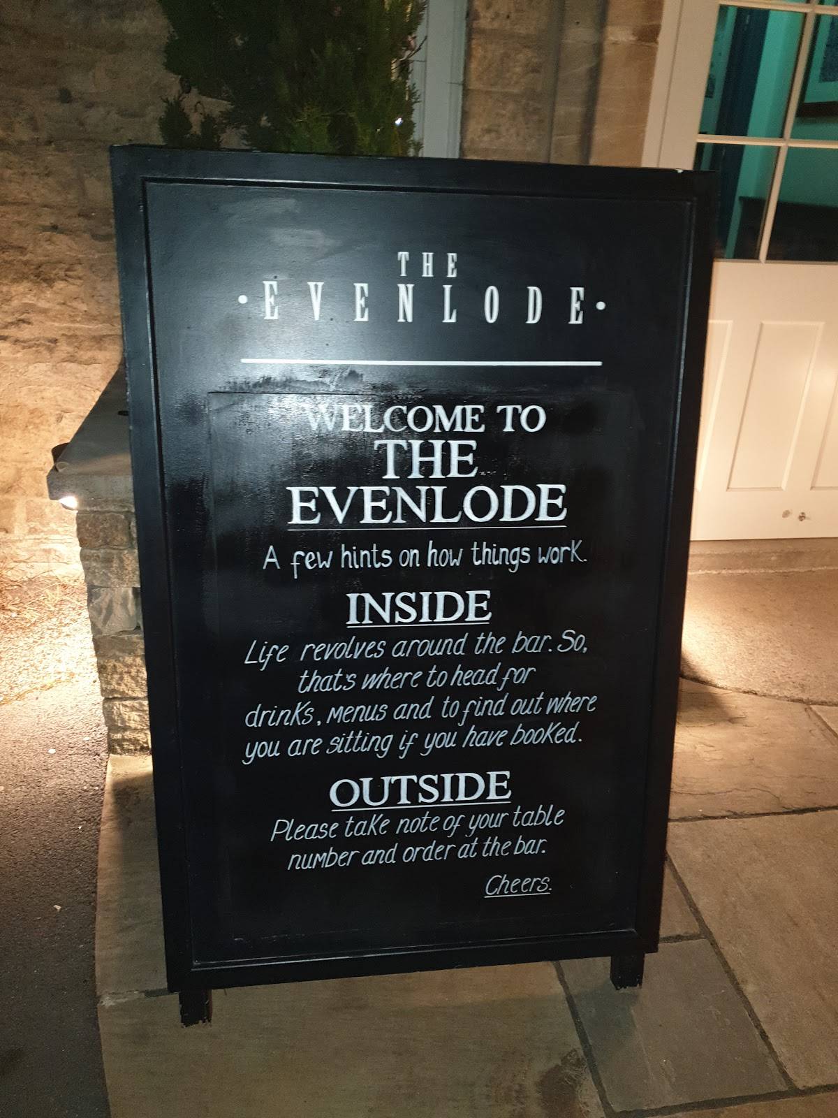 Menu at The Evenlode pub & bar, North Leigh