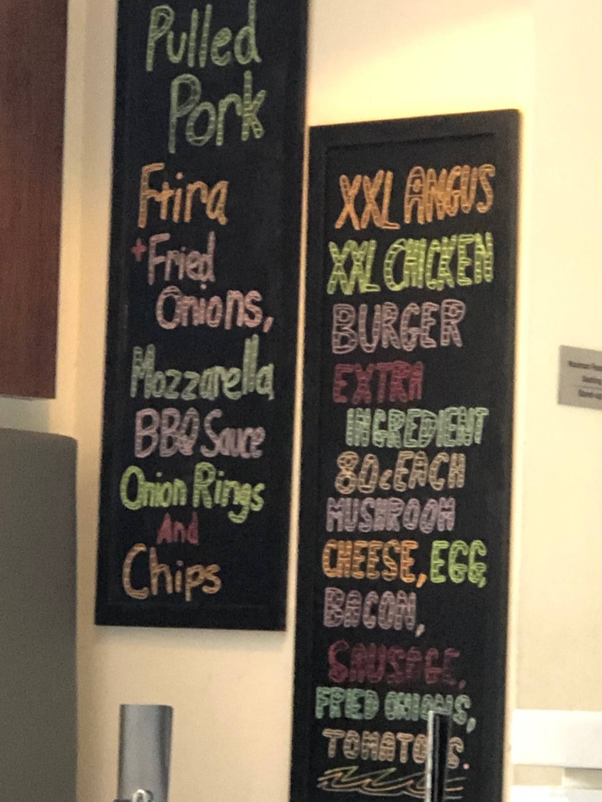 Menu at The Granaries restaurant, Floriana