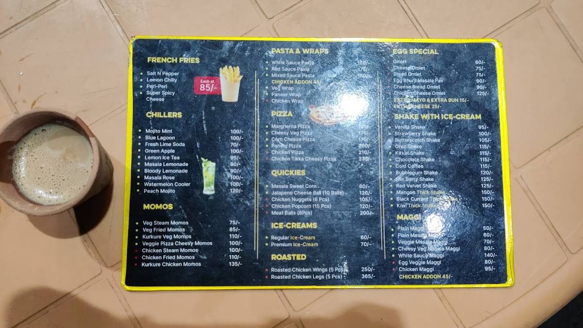 Menu at The Kulhar Chuski- Station Road, Madhubani, Madhubani
