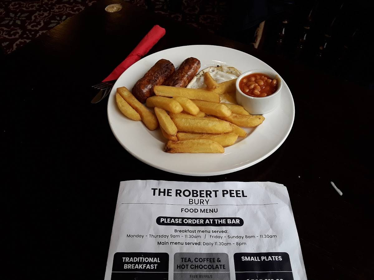 Menu at The Robert Peel pub & bar, Bury
