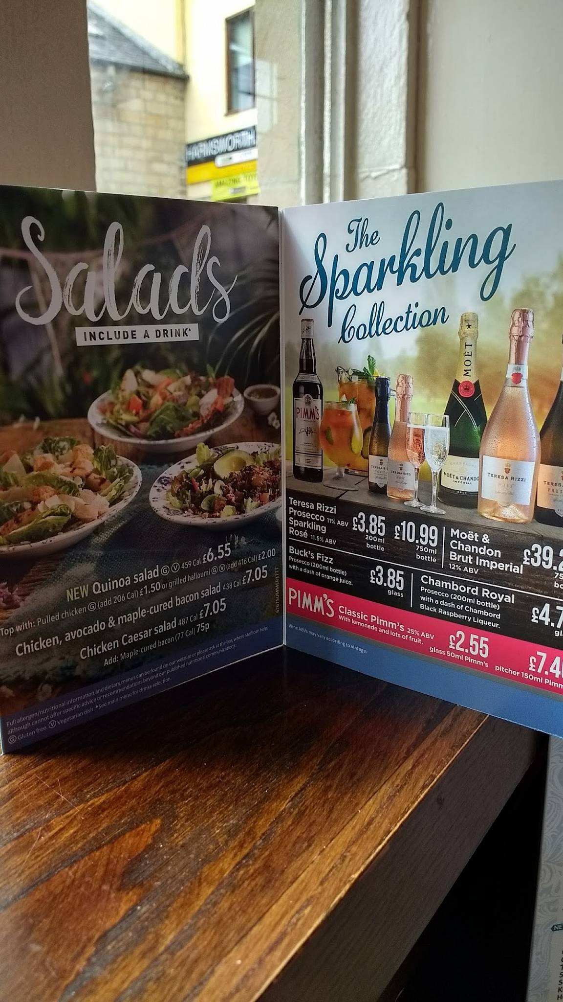 Menu at The White Hart - JD Wetherspoon pub & bar, Todmorden