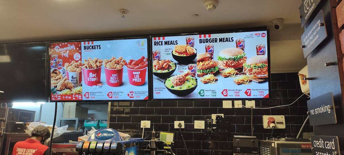 Menu at KFC, Thiruvalla, No 10 & 11