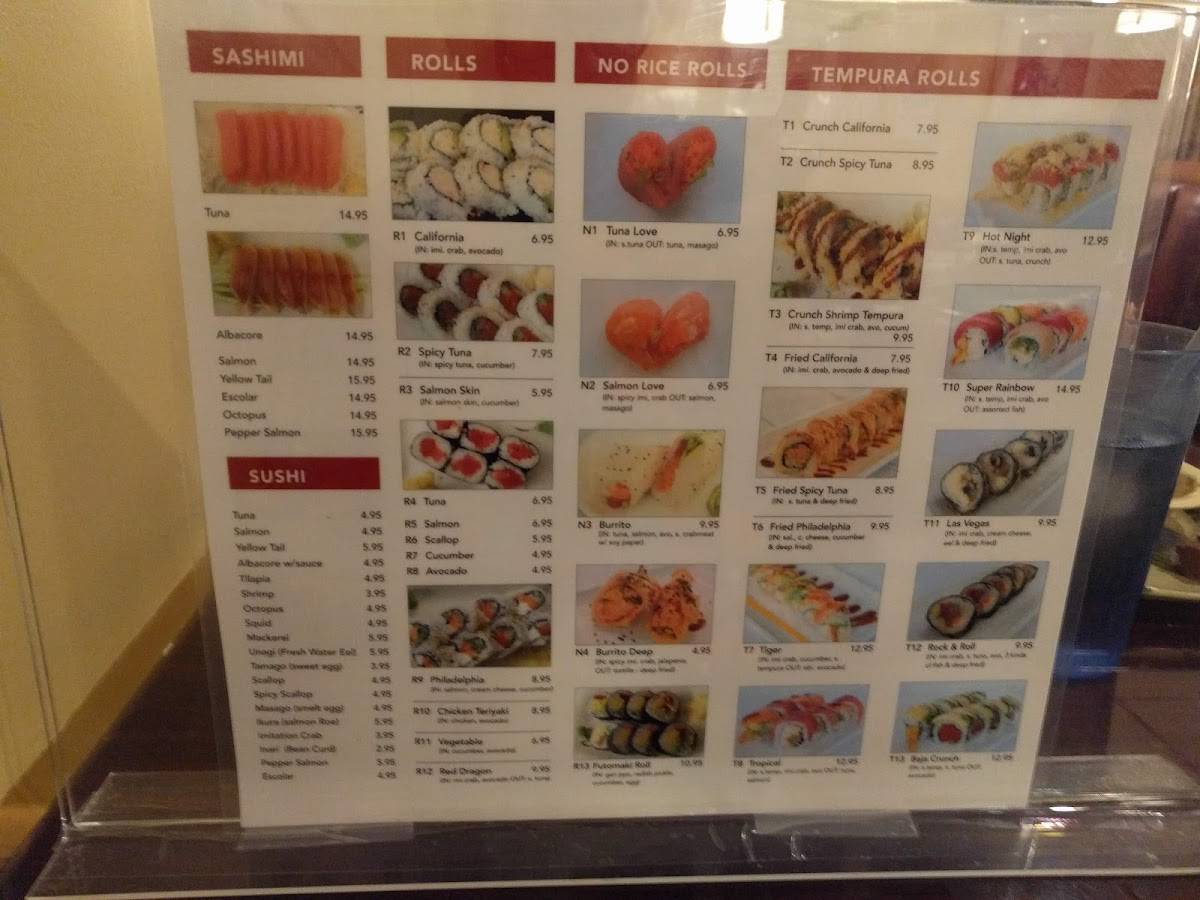 Menu at Tokyo Lobby Restaurant, Hacienda Heights