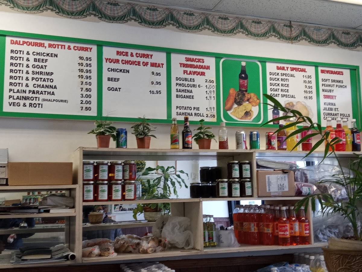 Menu at ACR Hot Roti & Doubles restaurant, Toronto