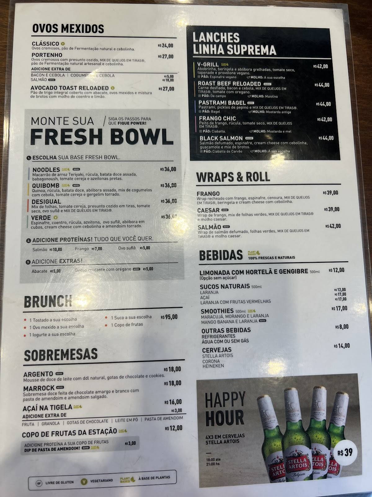 Menu em Tostado Café Club, São Paulo, R. Oscar Freire
