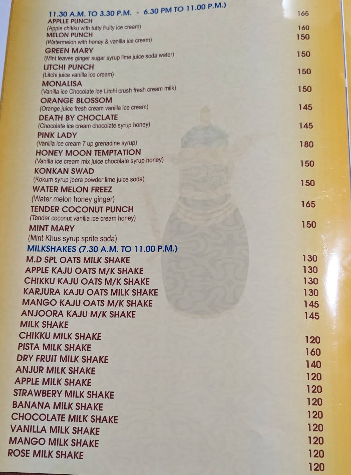 Menu at Gokul Krishna Veg Restaurant, Udupi