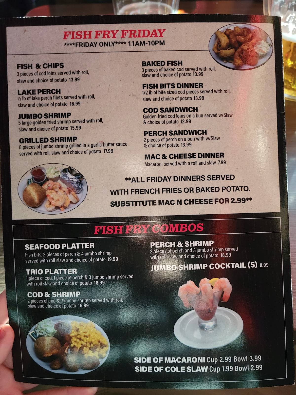 Menu at Uncle Ray's Place pub & bar, Dearborn Heights