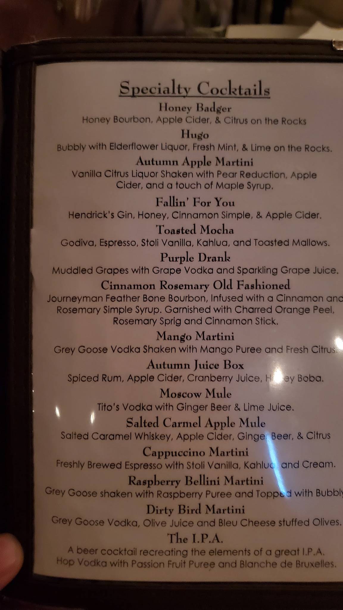 Menu at Stacks Bar and Grill, Valparaiso