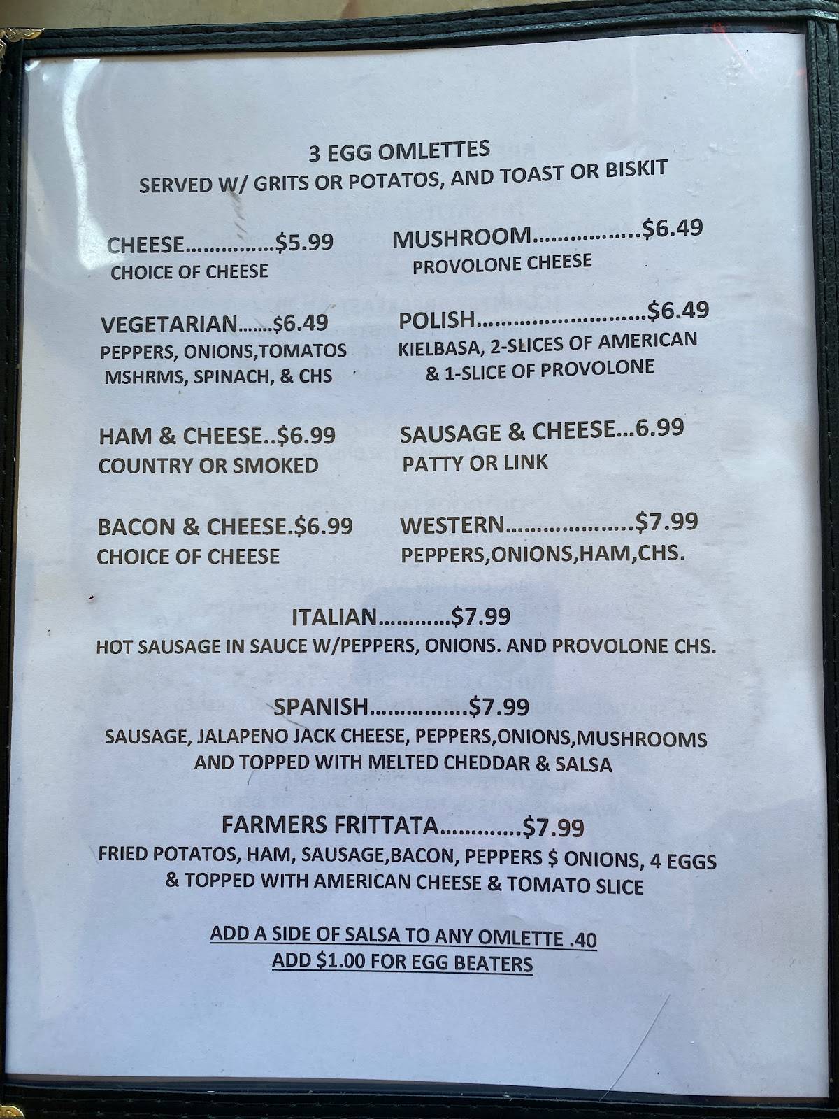 Menu at The Border Restaurant, Wake Forest