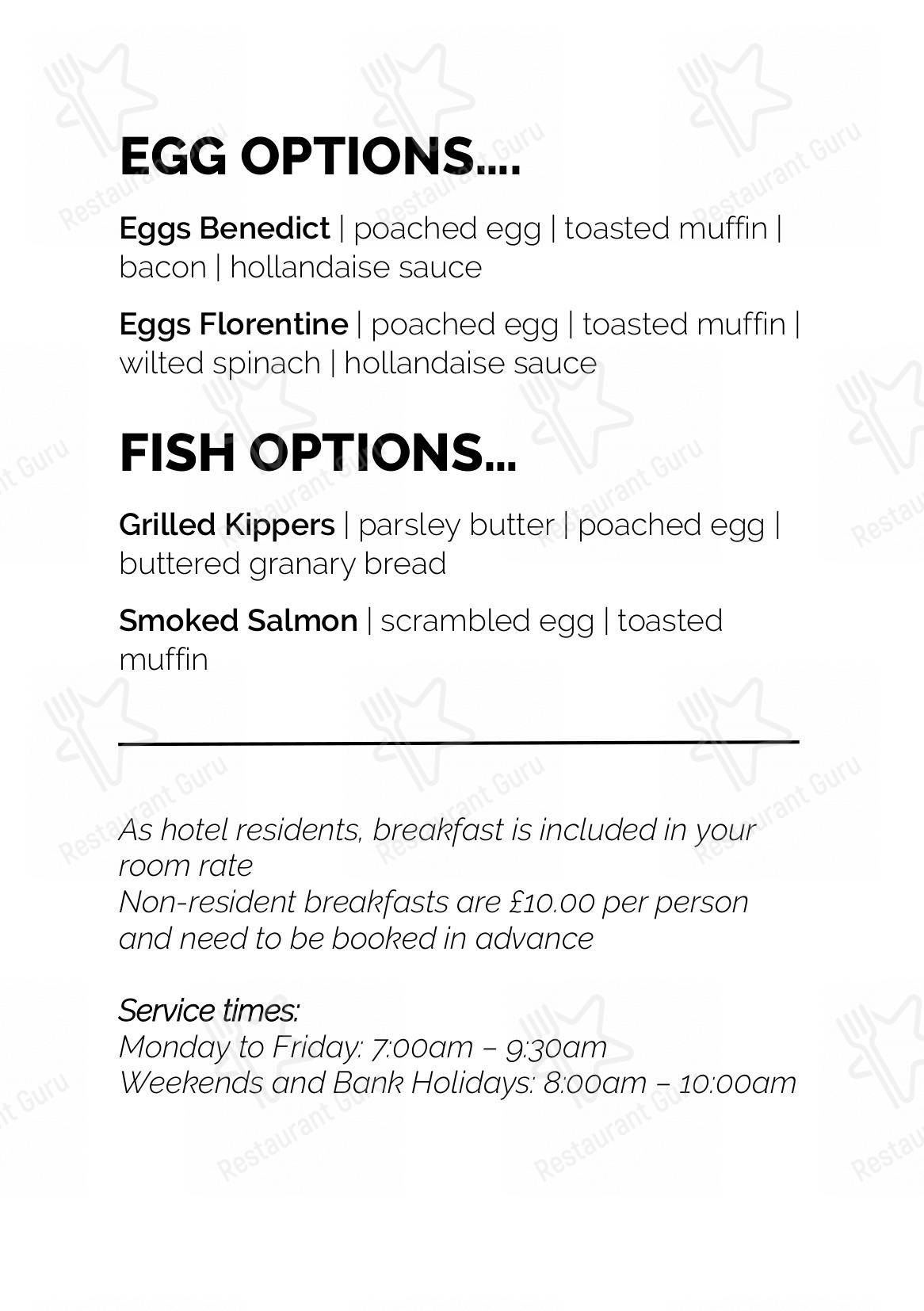 Menu at The Waveney House Hotel pub & bar, Beccles