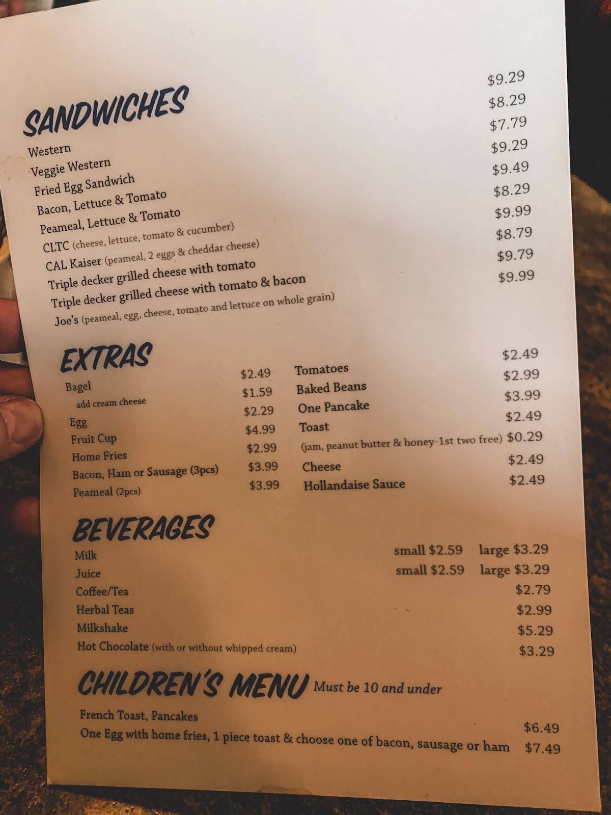Menu at West Town Bar & Grill, Hamilton