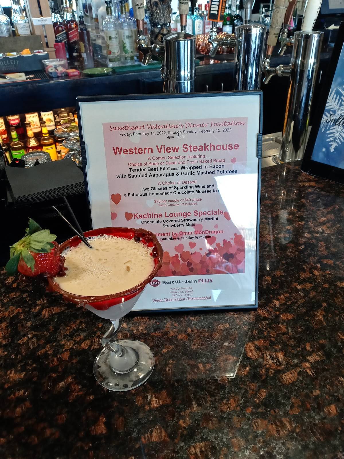 Menu at Western View Steakhouse, Williams, W Historic Rte 66