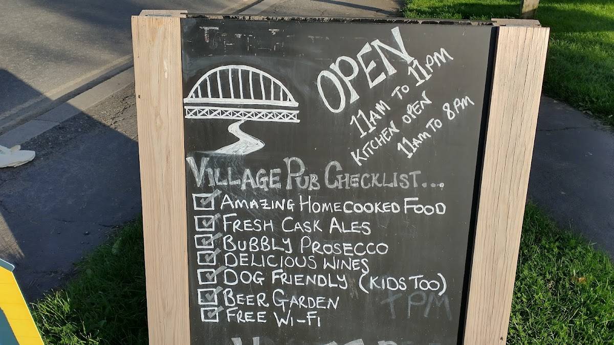 Menu at The Bridge Inn pub & bar, Whitby, High St