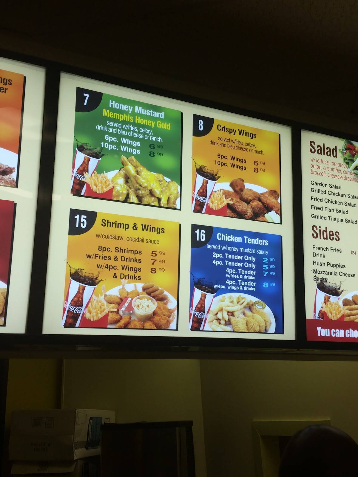 Menu at Wild Wings Station restaurant, Memphis