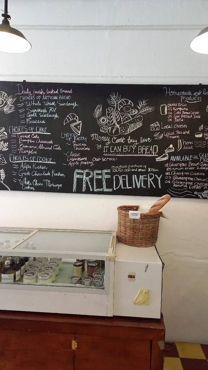 Menu at ViaVia Artisan Bakery, Yogyakarta, Jl. Prawirotaman No.32