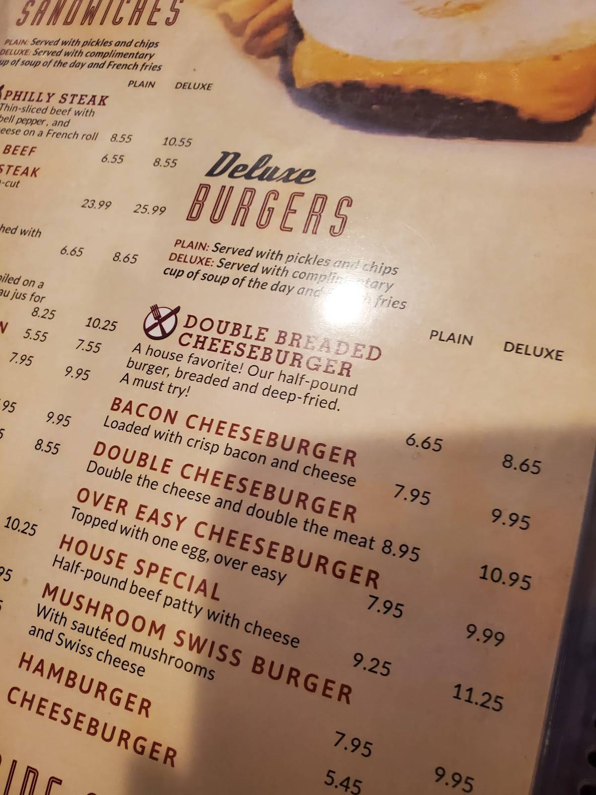 Menu at Ziggie's Family Restaurant, Mendota