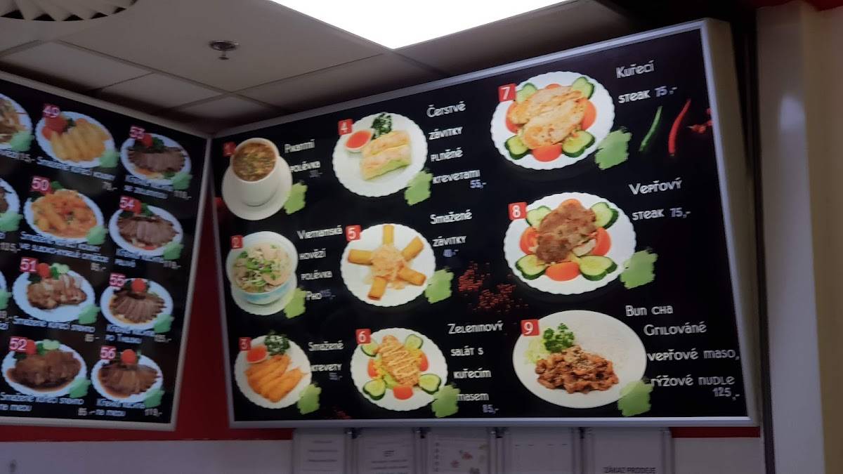 Menu at Asijské bistro Ha Long restaurant, Zlin