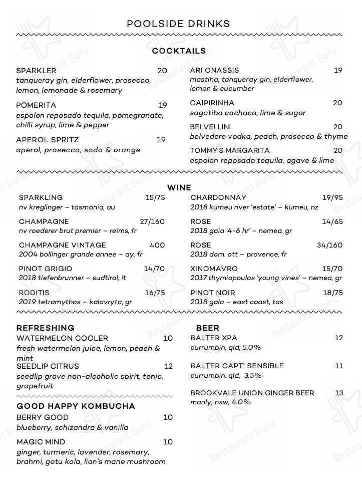 Menu at Hellenika at The Calile restaurant, Fortitude Valley