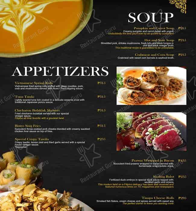 Menu at Bistro Charlemagne restaurant, Santa Rosa, Ayala Malls Solenad ...