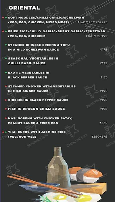 Menu at Prism Club & Kitchen, Hyderabad
