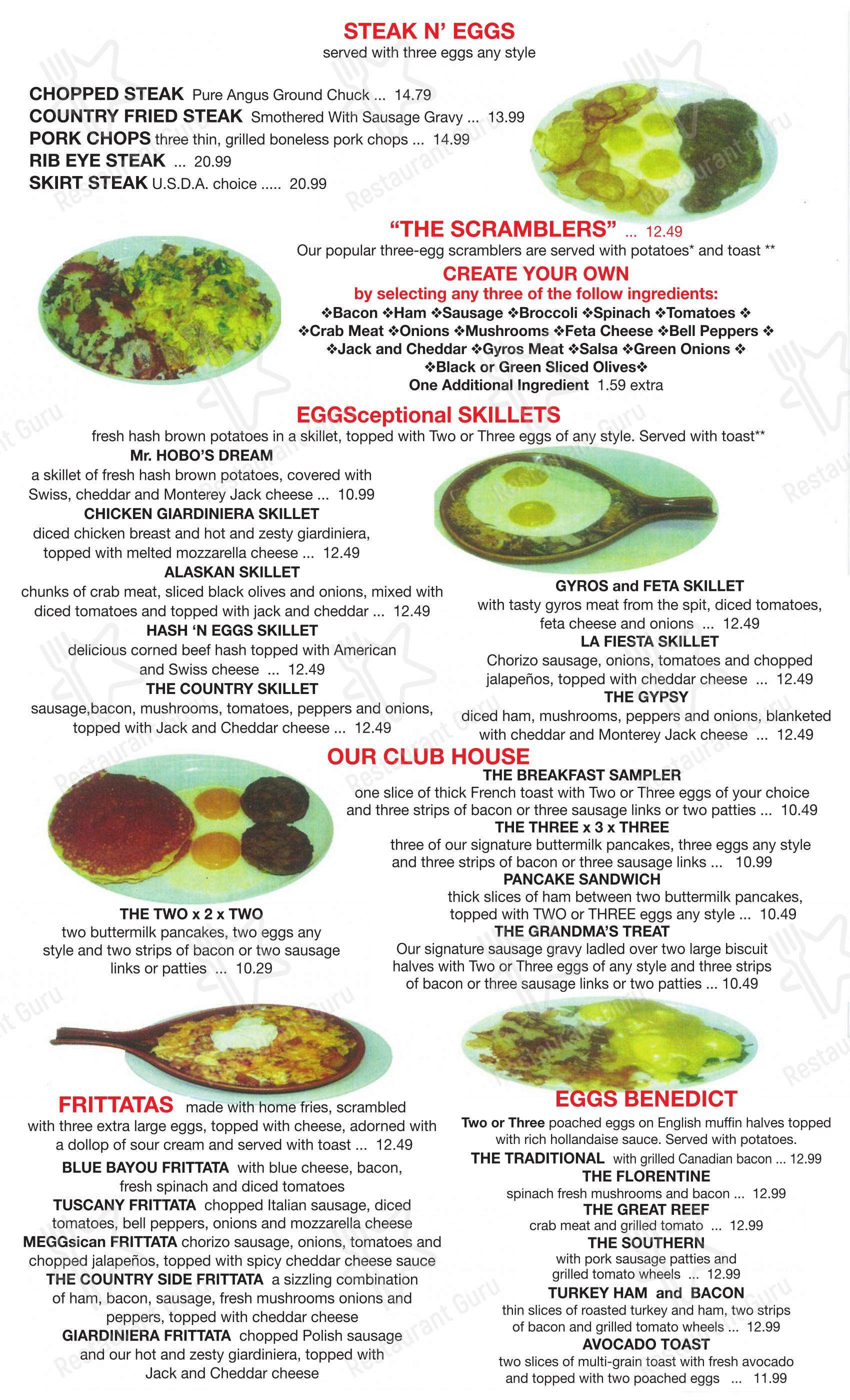 Menu at Morris Diner & Pancake House restaurant, Morris