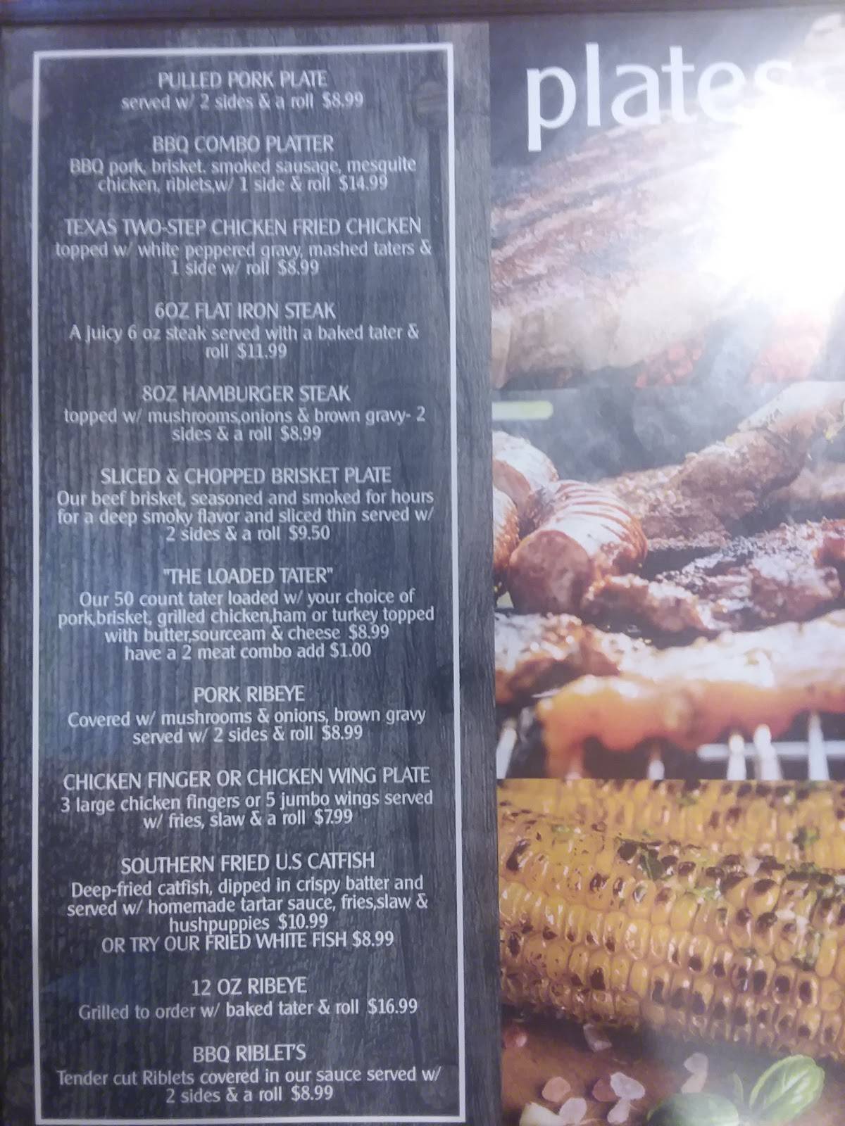 Menu at 50 Taters BBQ, Scottsboro, County Park Rd