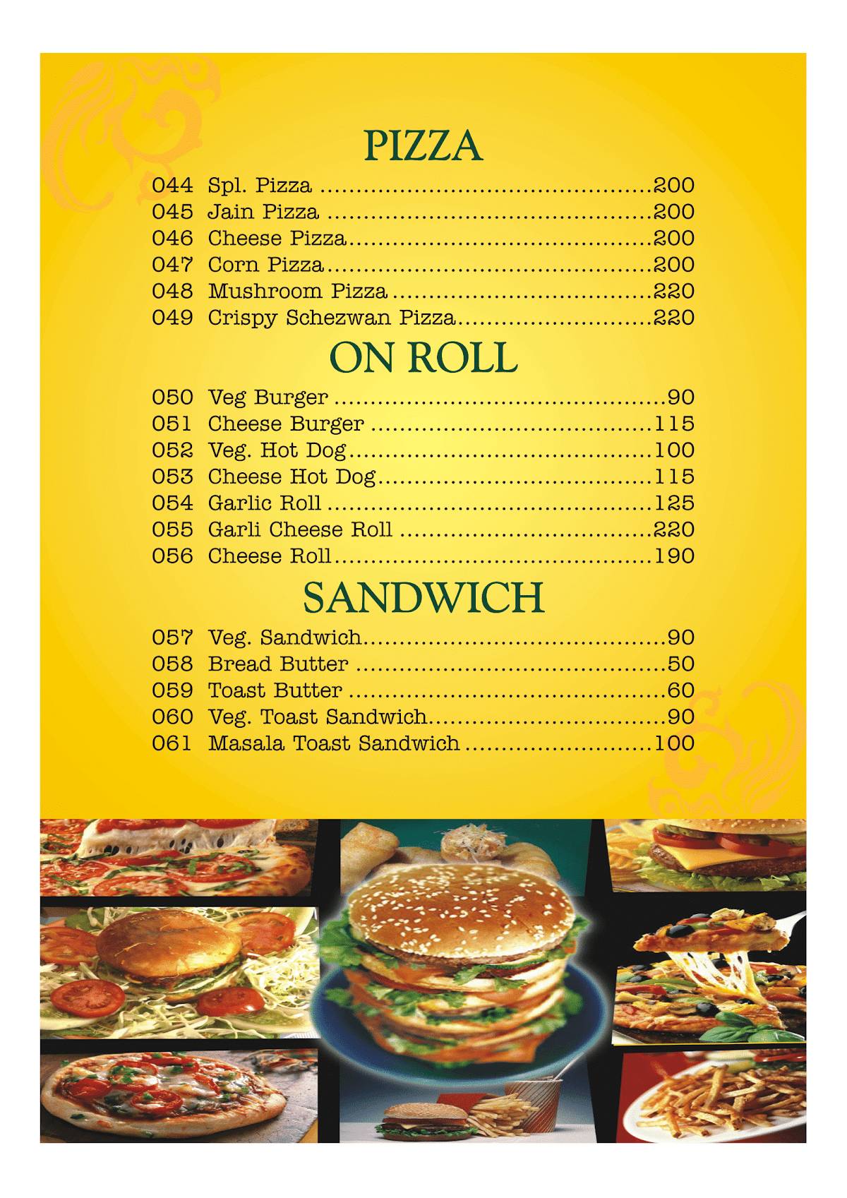 Menu at Achija Veg Restaurant Kandivali, Mumbai, Shop No. 12/16 Ratna ...