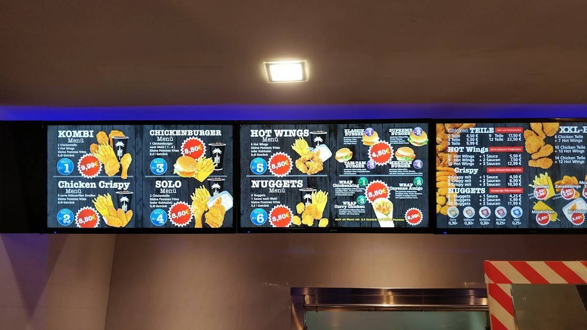Speisekarte von American Fried Chicken (AFC) München fast Food, München