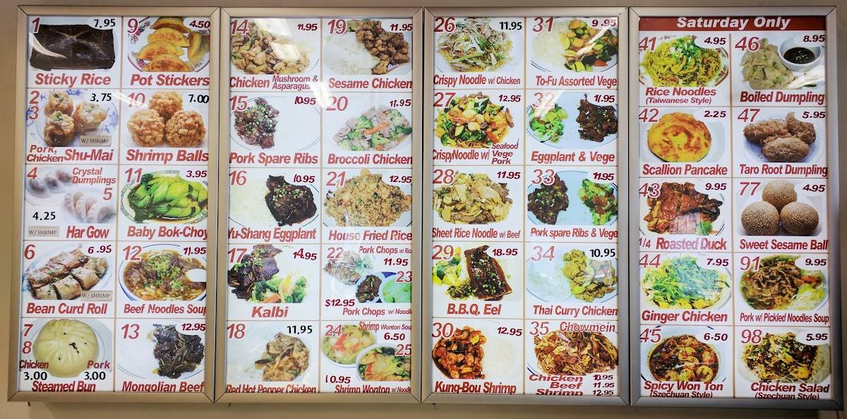 Menu at Charlie's Bakery & Chinese Restaurant, Anchorage