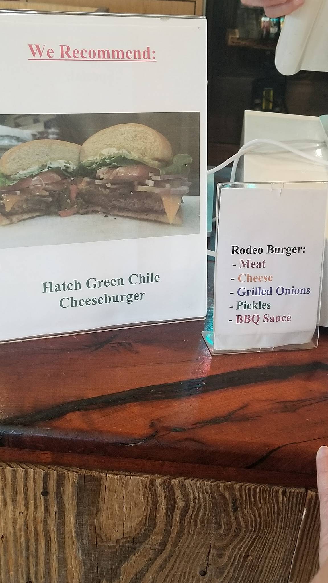 Menu at Andice General Store restaurant, Georgetown