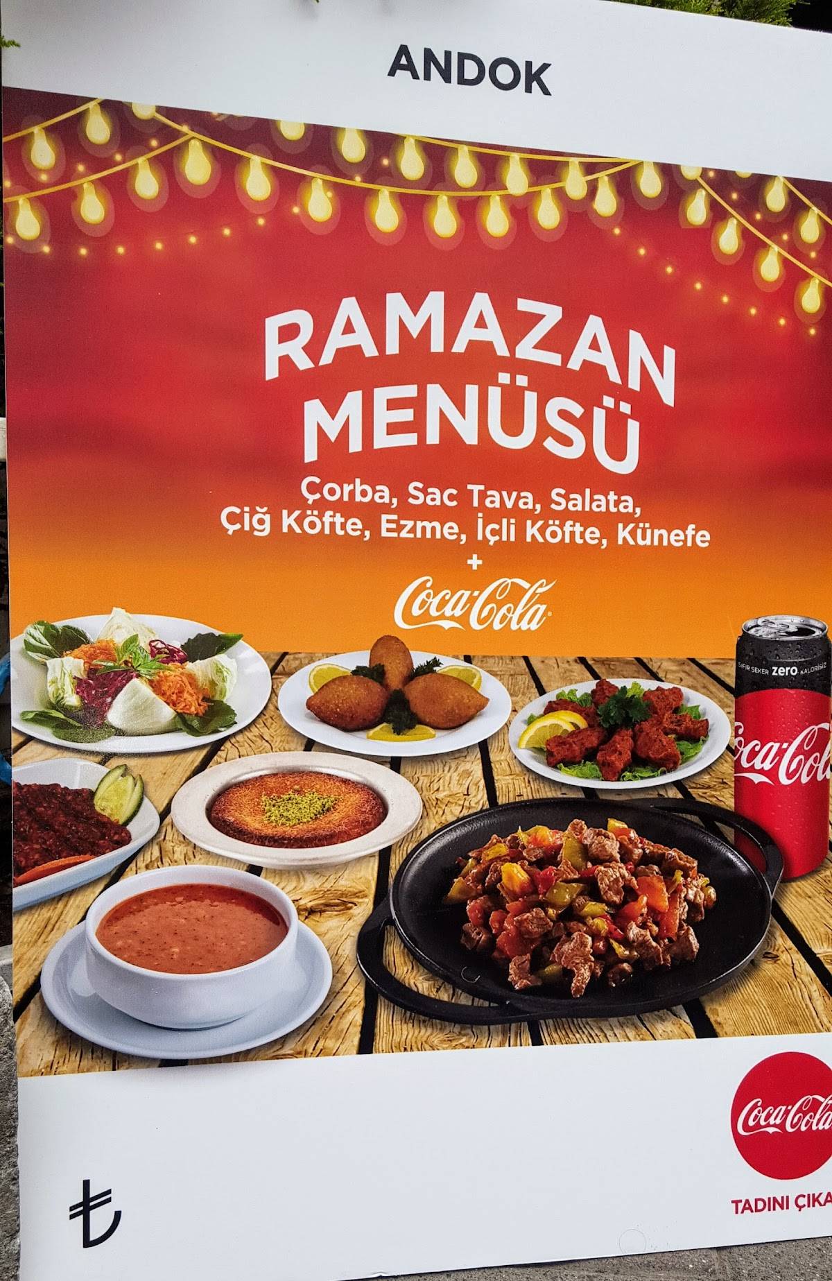 Menu at Andok Sac Tava, Istanbul, Mareşal Fevzi Çakmak 2. Sk. No:3