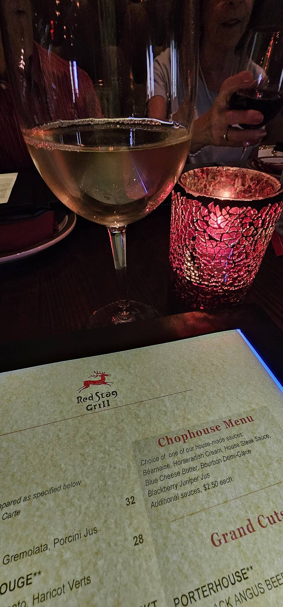 Menu at Red Stag Grill restaurant, Asheville