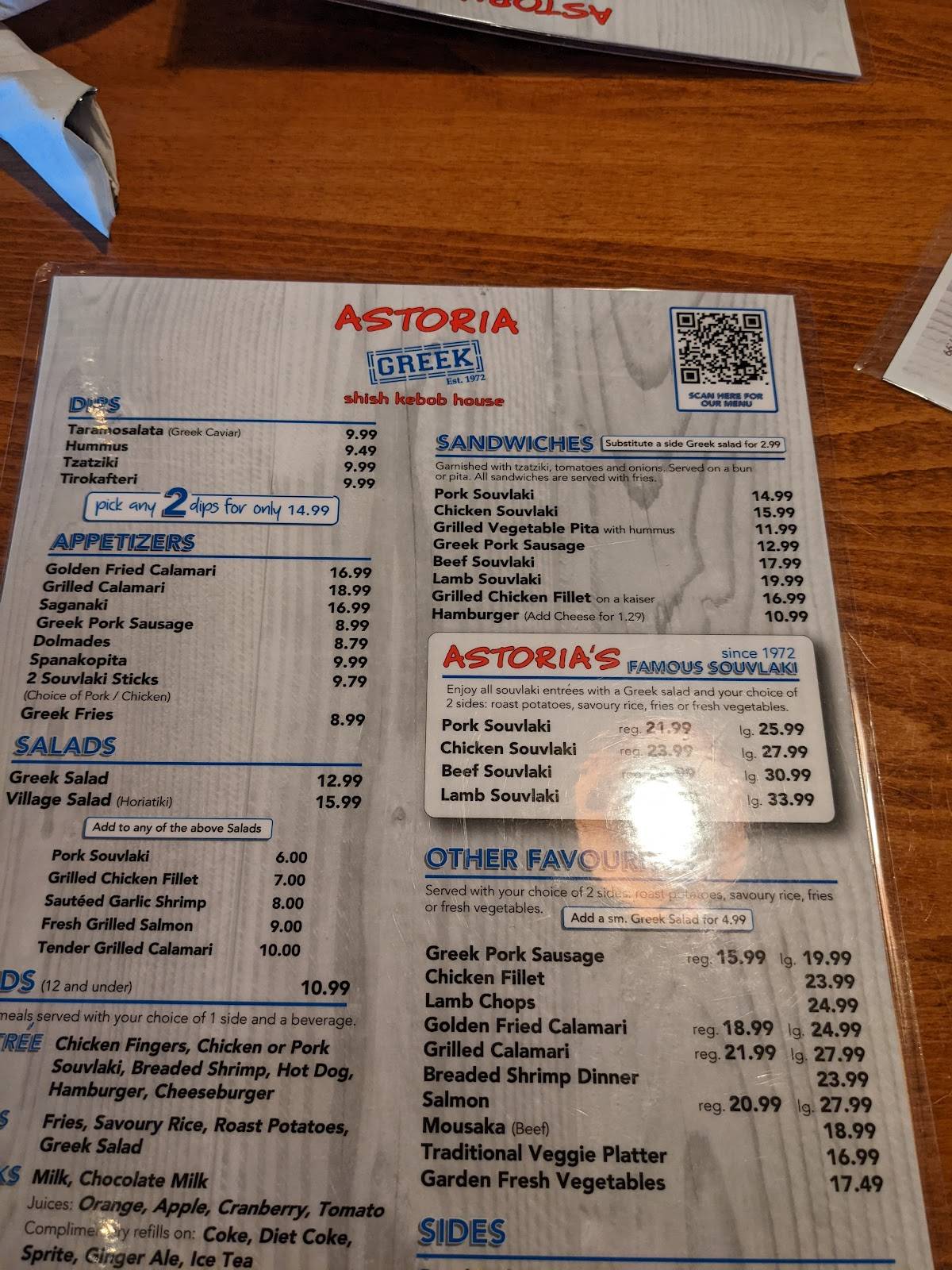 Menu at Astoria Shish Kebob House - Mississauga restaurant, Mississauga ...