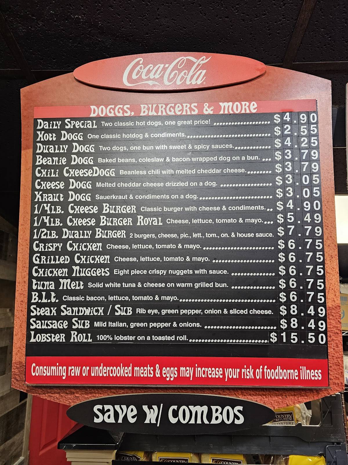 Menu at The Hott Dogg House restaurant, Augusta
