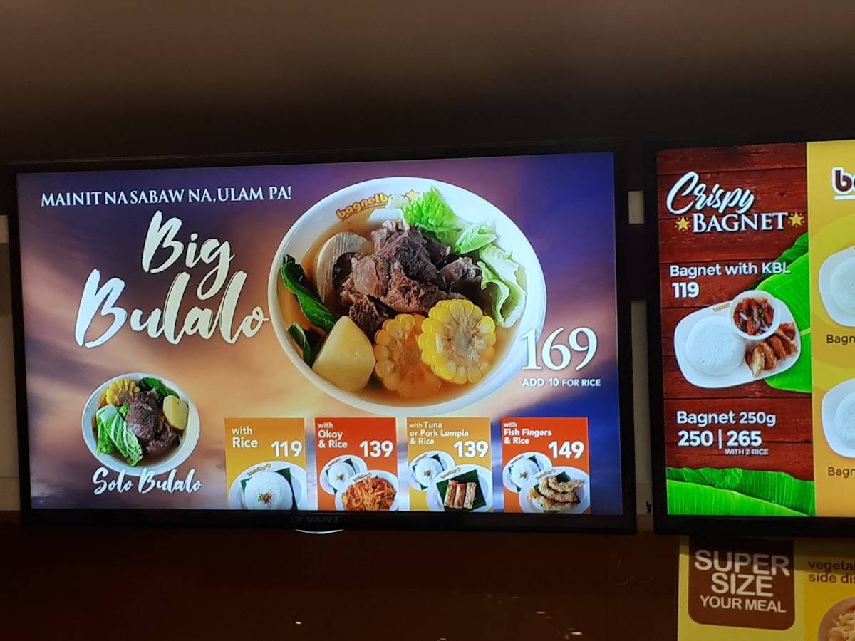 Menu at Bagnet Boy restaurant, Quezon City, H3R5+GPH