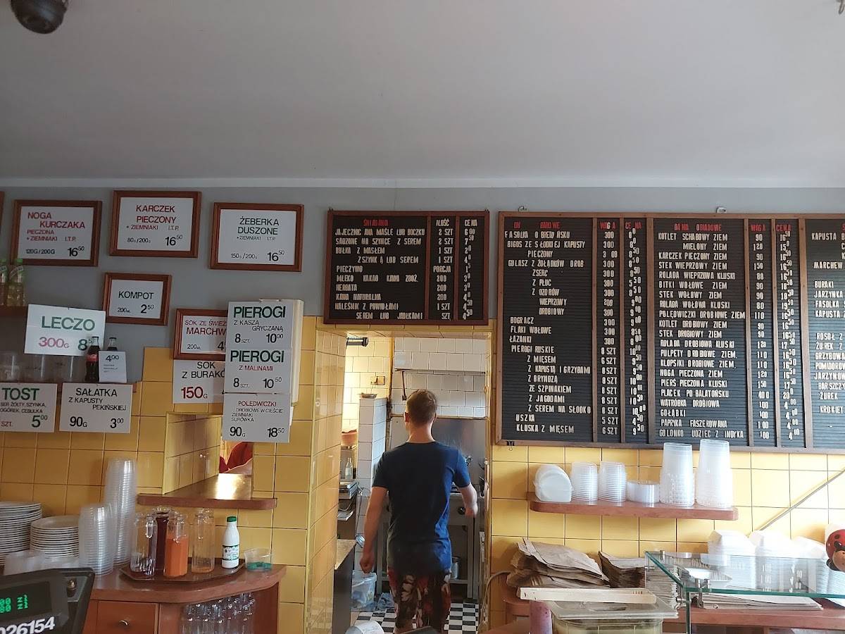 Menu at Bar Teatralny Jadłodajnia Szybkie jedzenie Tanie jedzenie ...