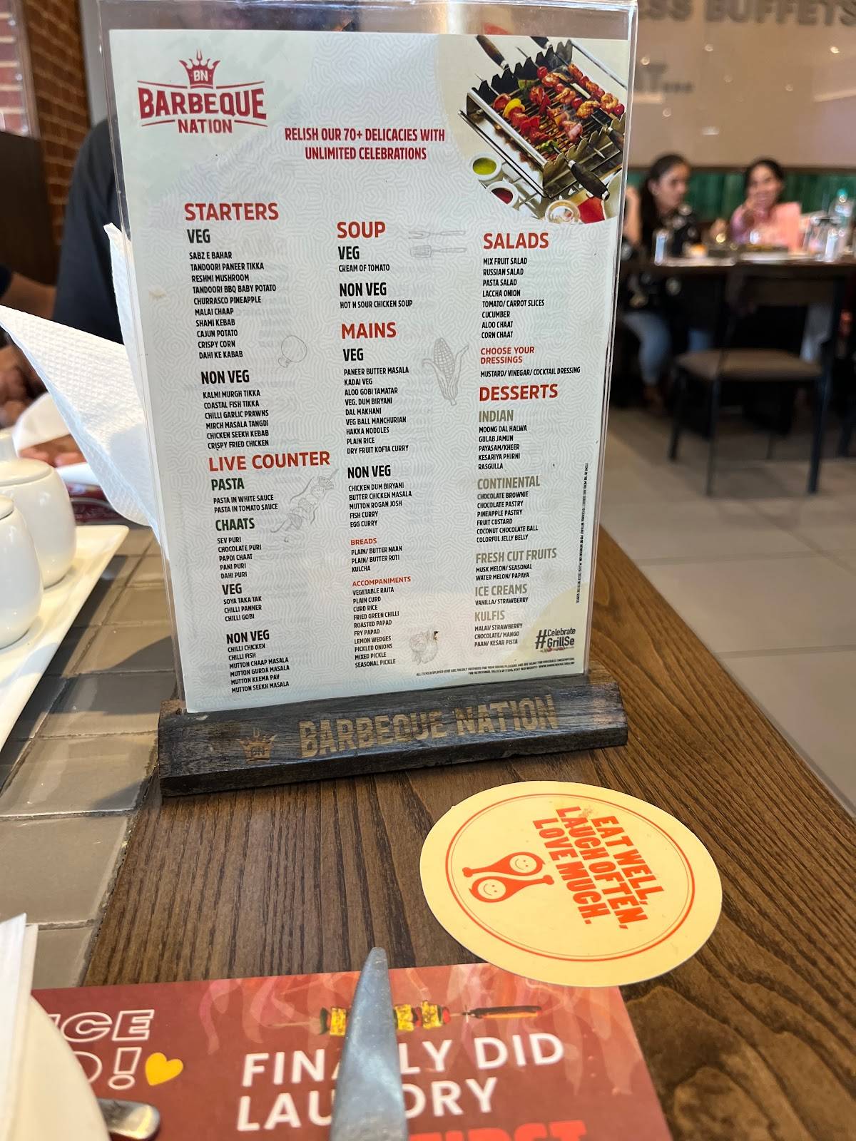 Menu at Barbeque Nation - Attapur, Hyderabad
